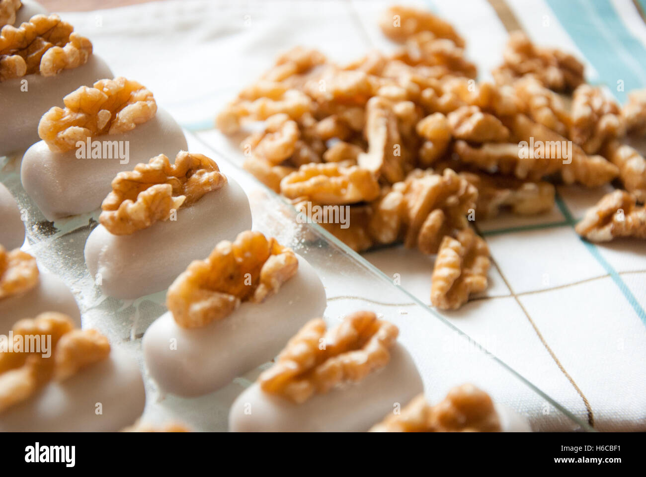 Handmade hazelnuts sweets Stock Photo - Alamy