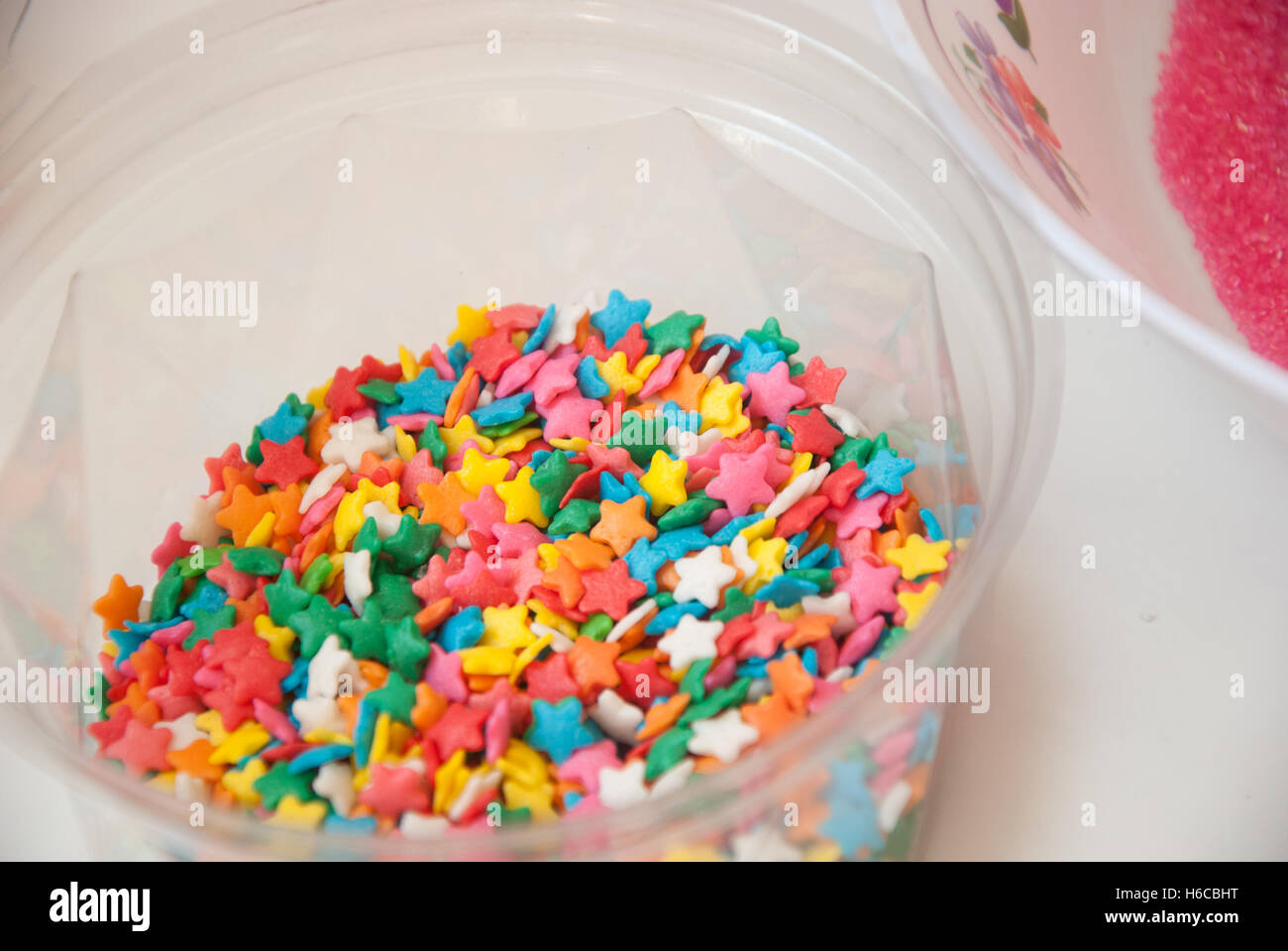 Stars confetti for the sweets Stock Photo - Alamy