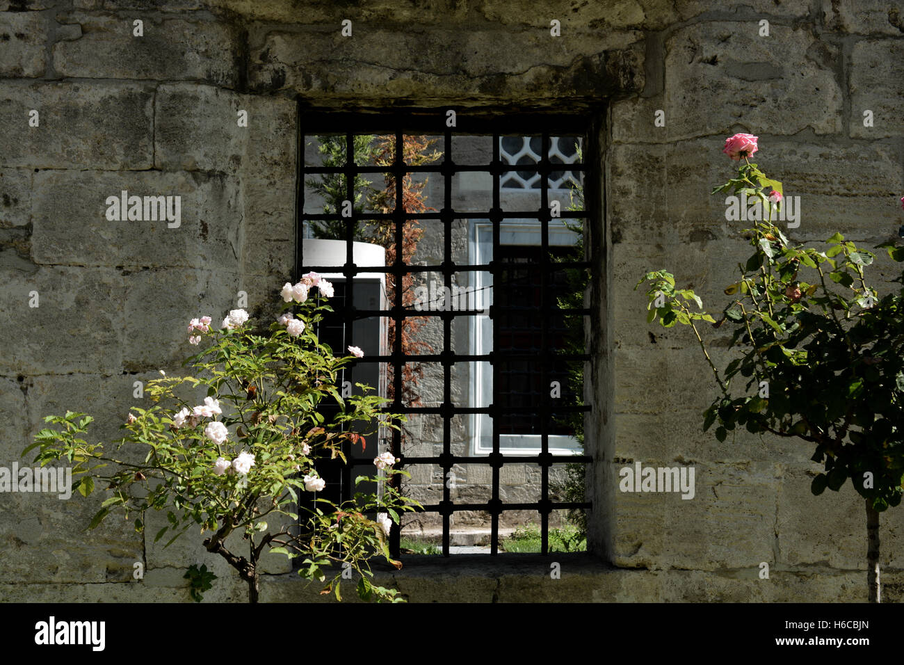 Old window Architecture from the Ottoman times In Istanbul Stock Photo ...