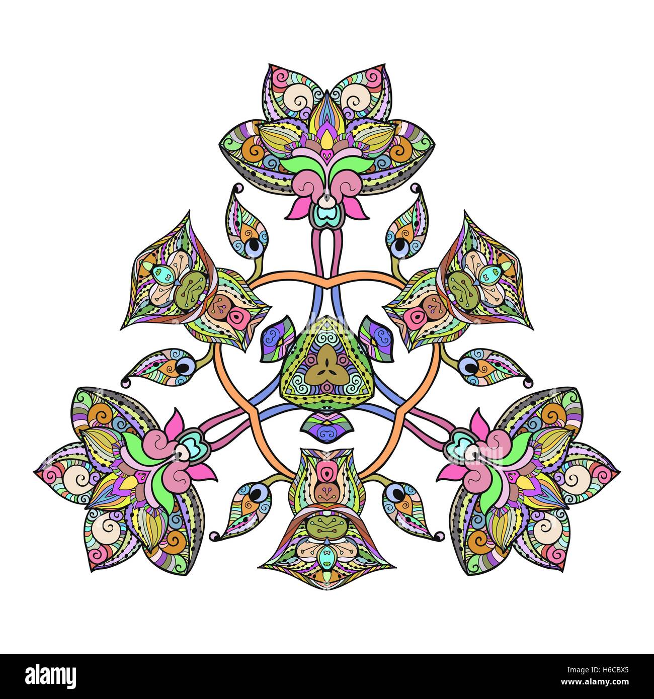 Mandala triangle hi-res stock photography and images - Alamy