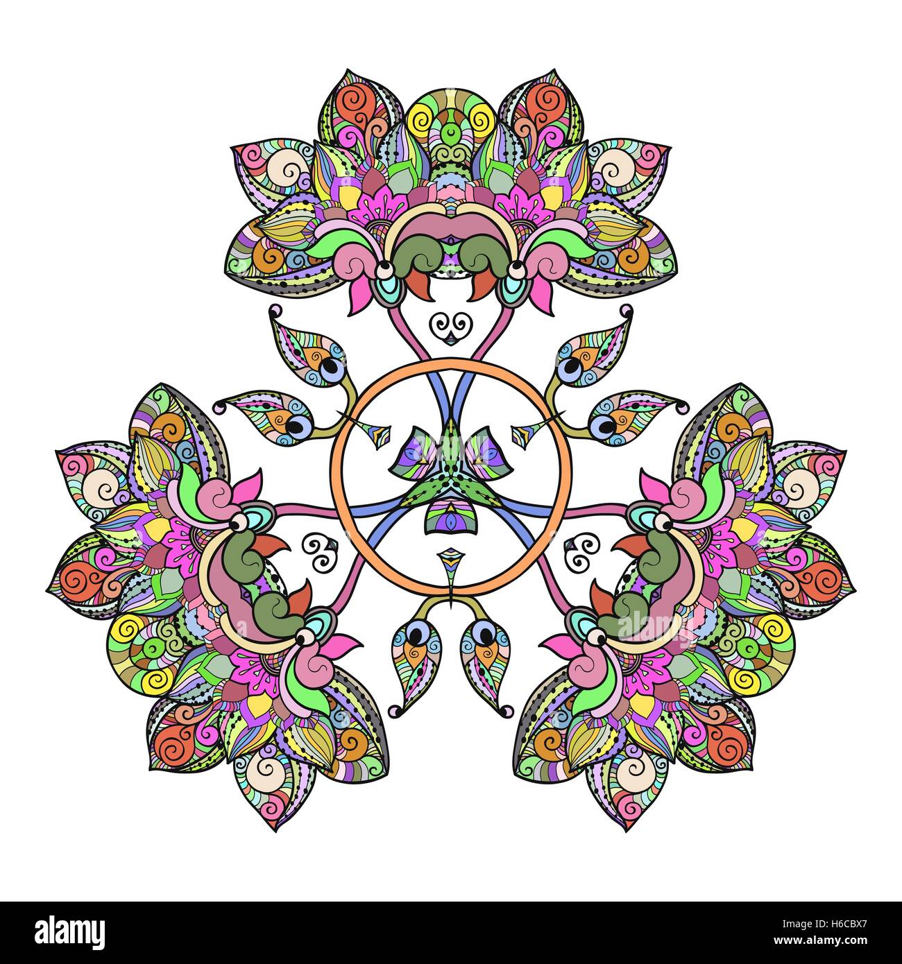 Mandala triangle hi-res stock photography and images - Alamy
