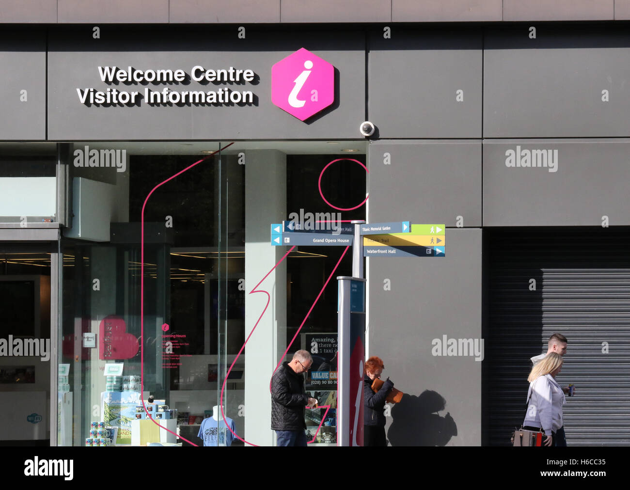 The Belfast Welcome Tourist Information Centre at Donegall Square North ...