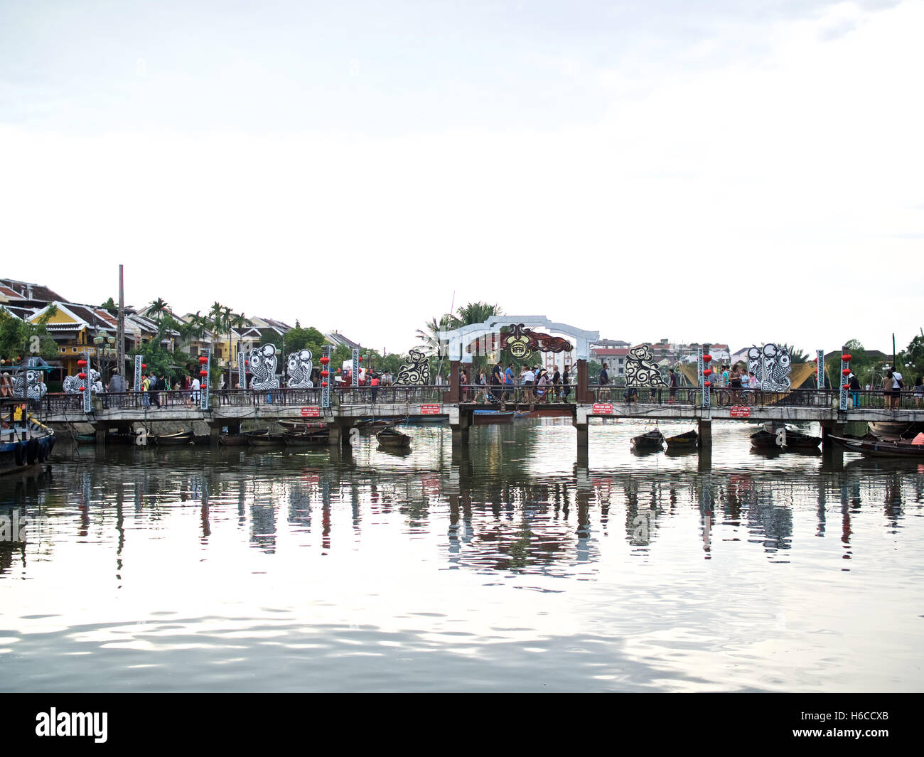 Hoi An bridge UNESCO heritage site traditional tourist site tourism ...
