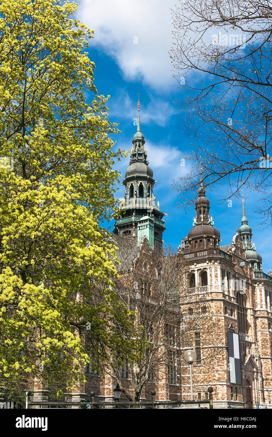 Spier's towers Nordic Museum. Stockholm. Sweden Stock Photo - Alamy