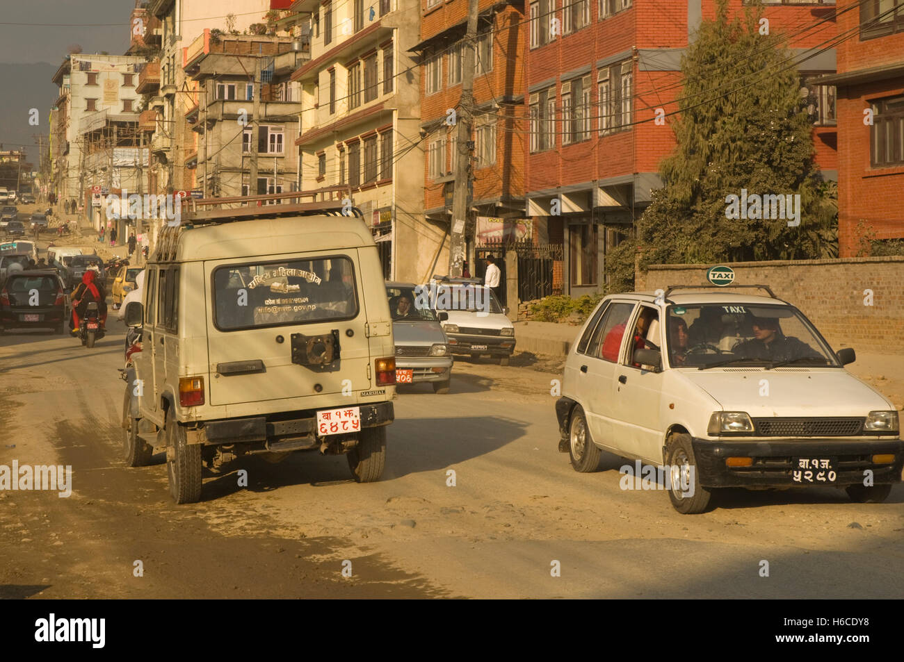 Kathmandu traffic hi-res stock photography and images - Alamy