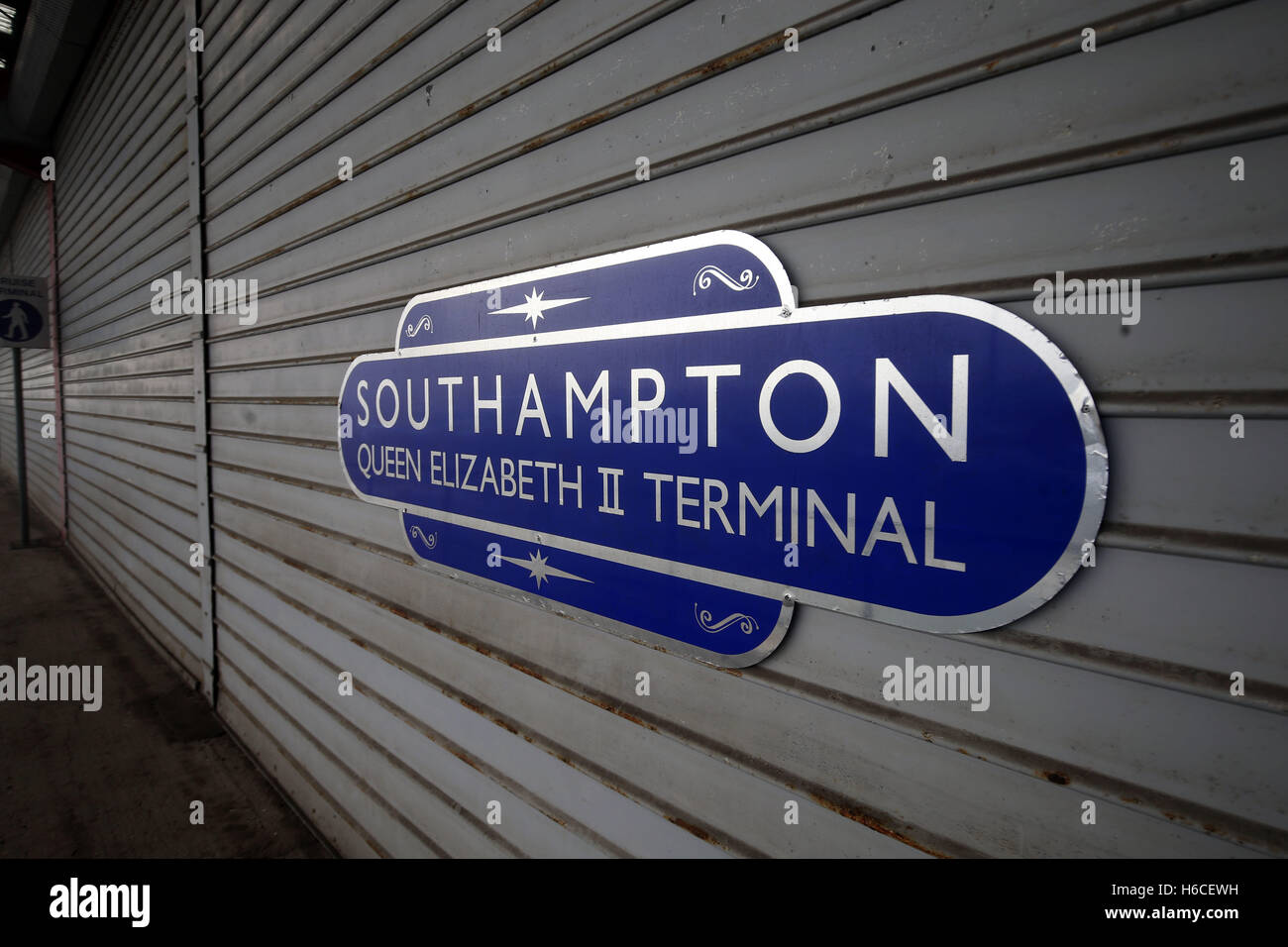 The Queen Elizabeth II Terminal at Eastern Docks in Southampton Stock ...