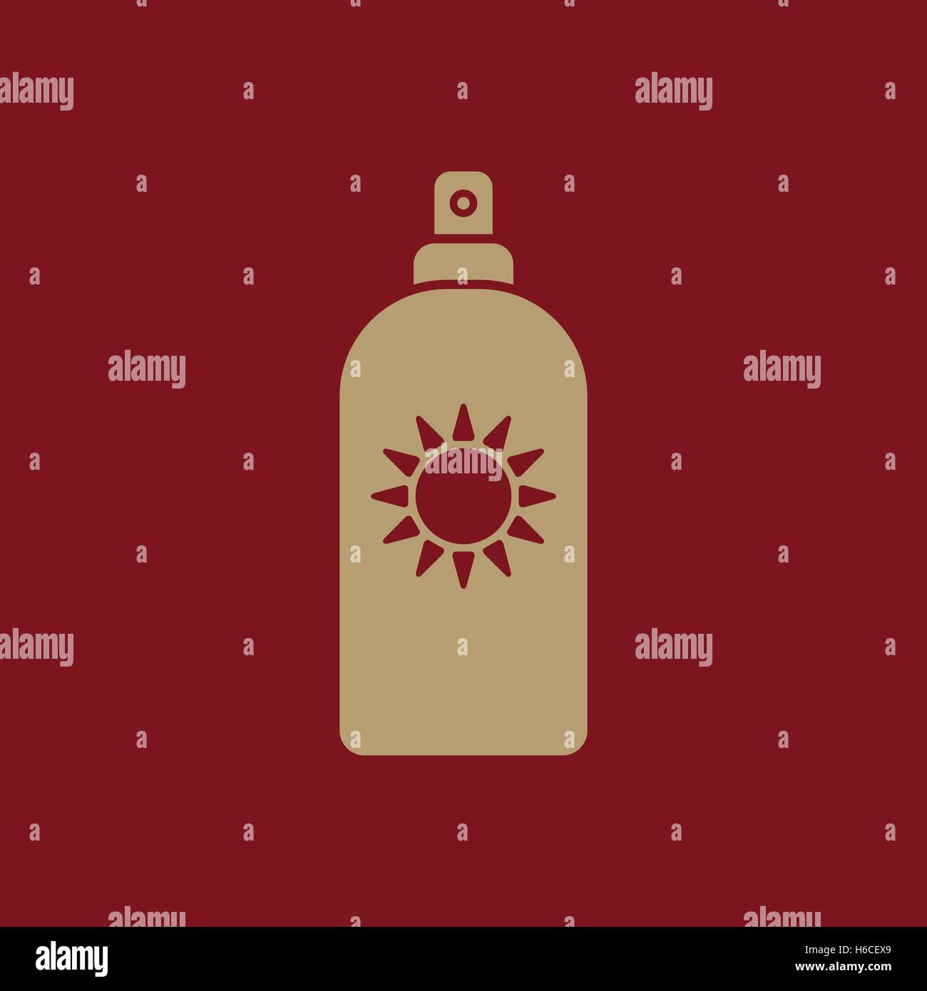 The sun cream icon. Sunscreen symbol. Flat Vector illustration Stock ...