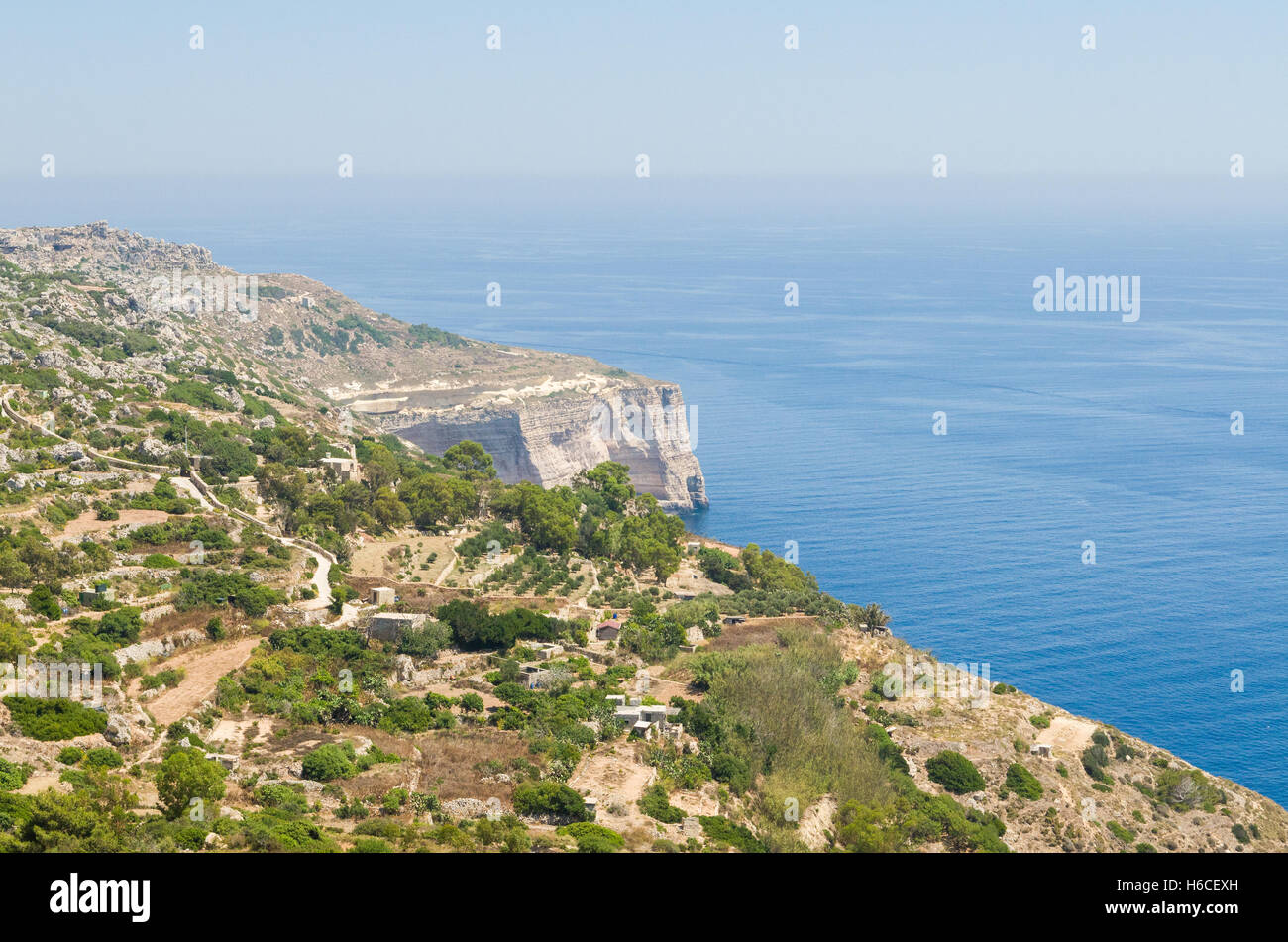 Sea view Malta Stock Photo - Alamy