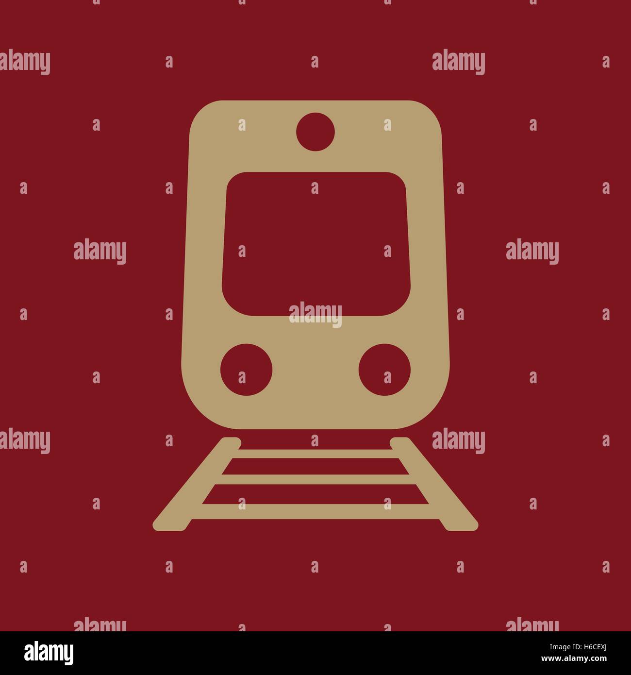 The train icon. Railway symbol. Flat Vector illustration Stock Vector ...