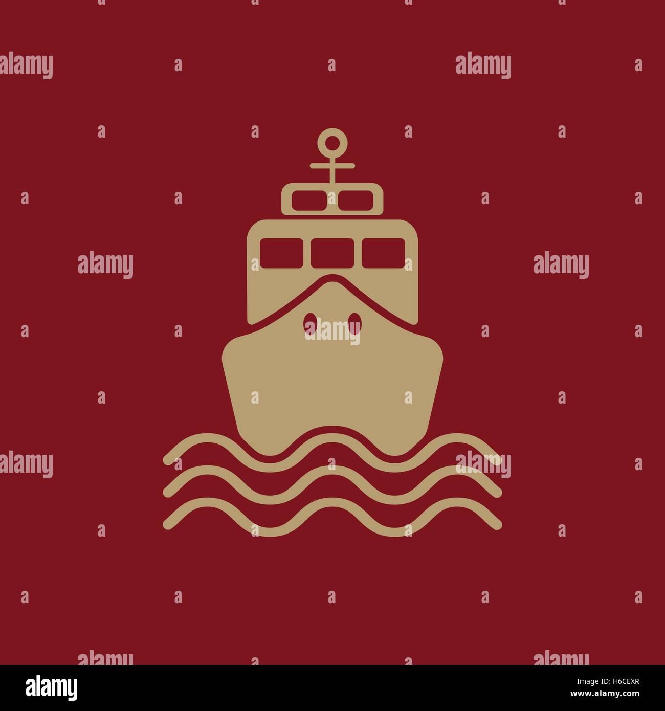 The ship icon. Travel symbol. Flat Vector illustration Stock Vector ...