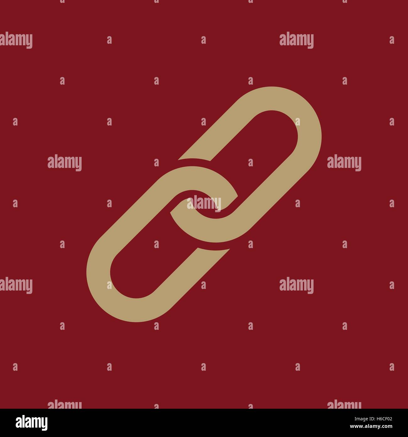 The link icon. Linked symbol. Flat Vector illustration Stock Vector ...