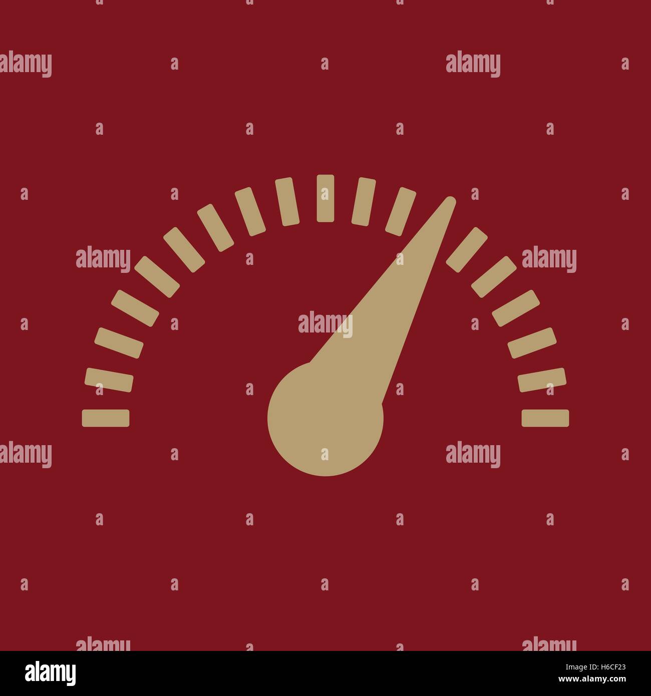 The tachometer, speedometer and indicator icon. Performance measurement ...
