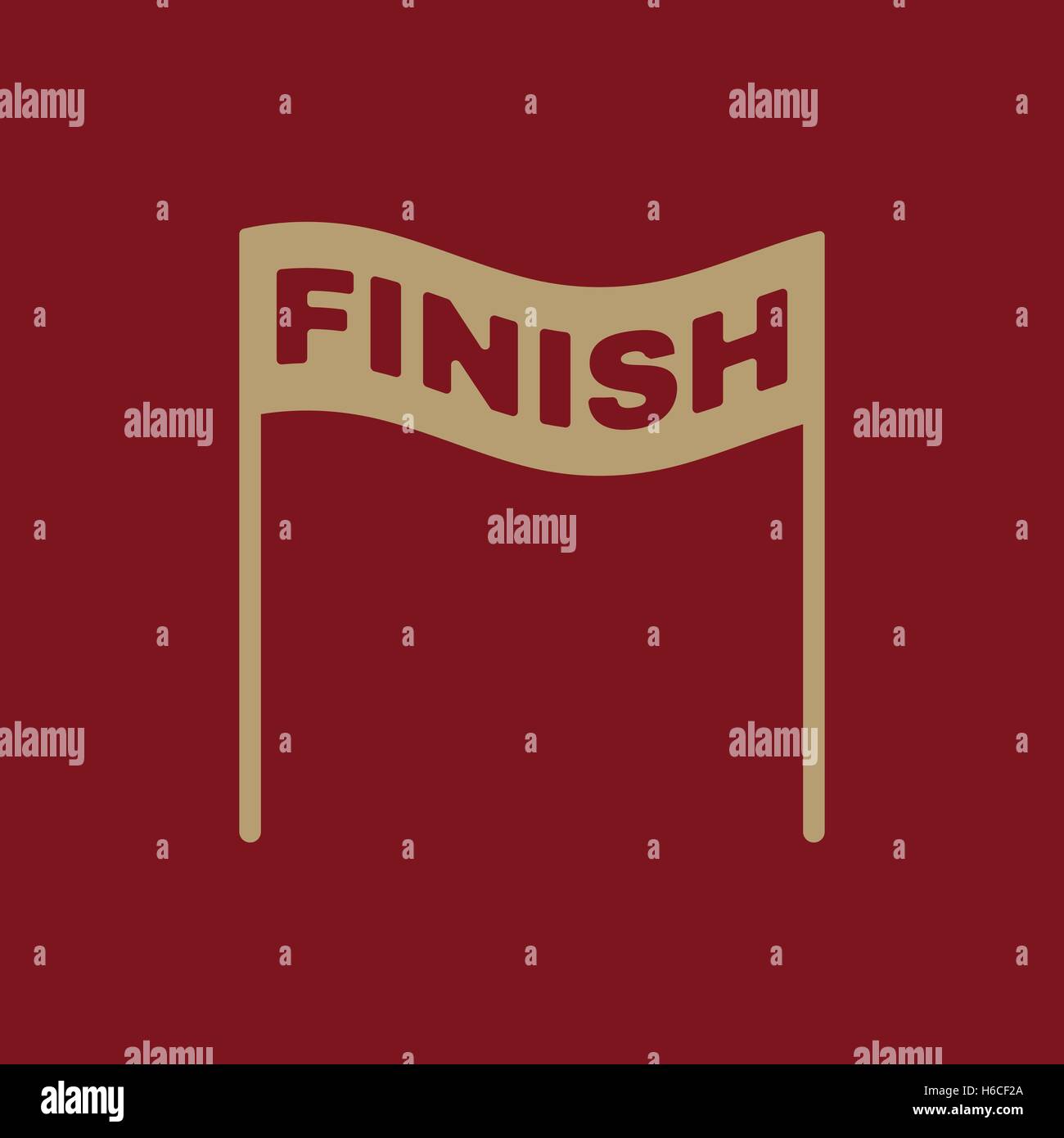 The finish icon. Finish symbol. Flat Vector illustration Stock Vector ...