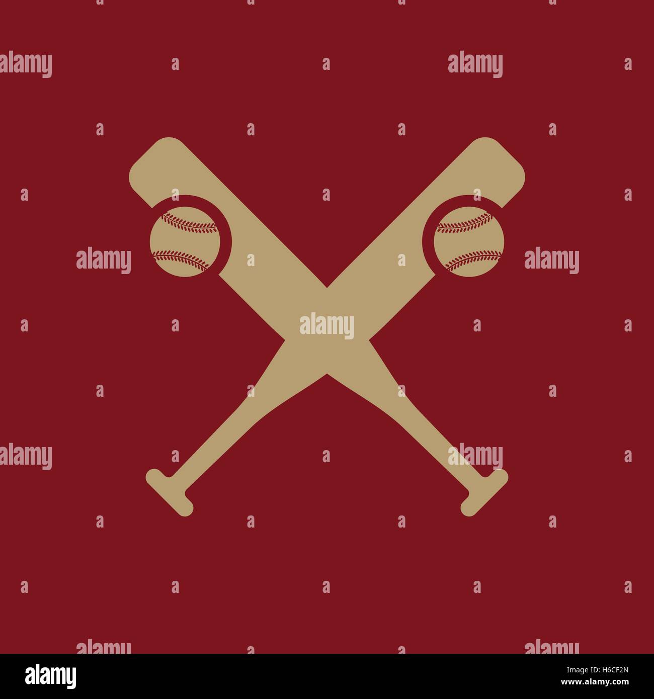 Baseball icon. Sport symbol. Flat Vector illustration Stock Vector ...