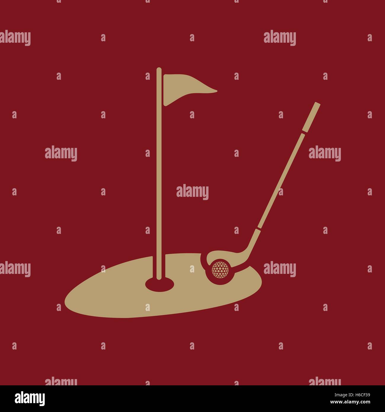 The golf icon. Sport symbol. Flat Vector illustration Stock Vector ...