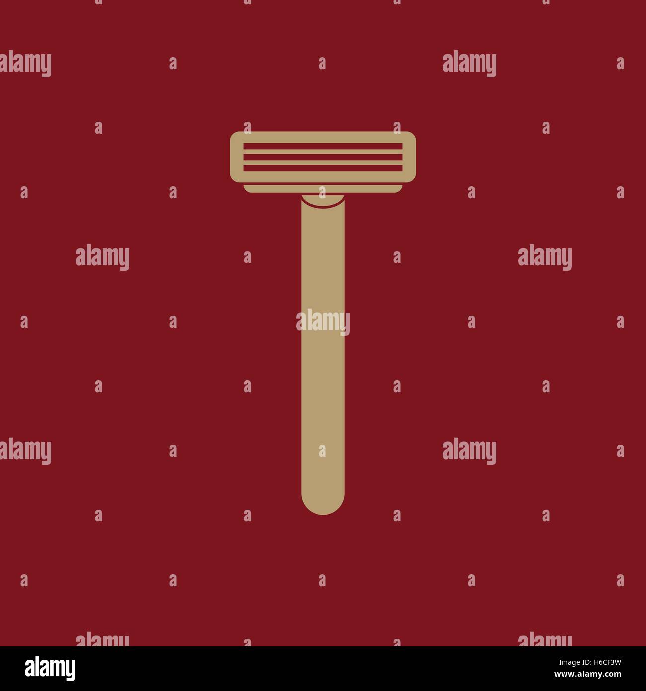 The shaving razor icon. Shaver symbol. Flat Vector illustration Stock ...