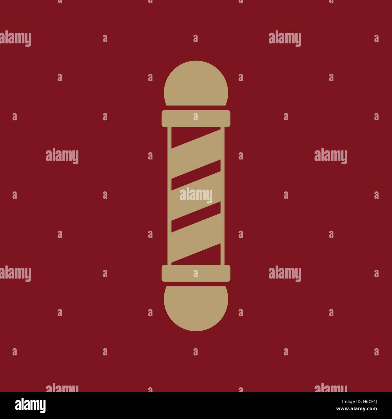 The Barber Pole icon. Barbershop symbol. Flat Vector illustration Stock ...