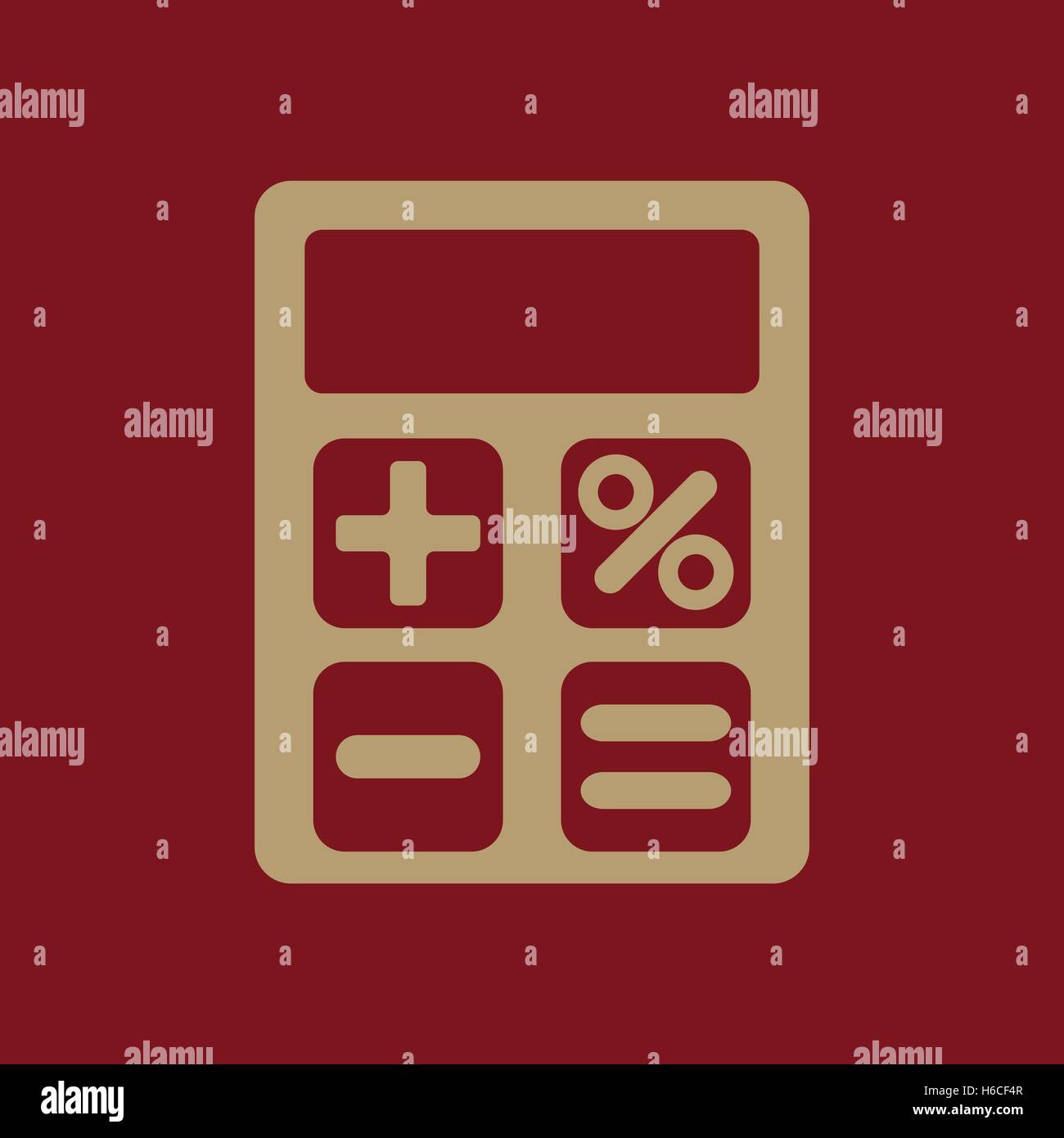 The calculator icon. Accounting symbol. Flat Vector illustration Stock ...