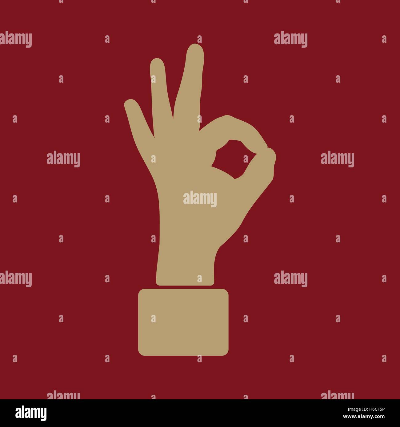 The OK icon. Okay symbol. Flat Vector illustration Stock Vector Image ...