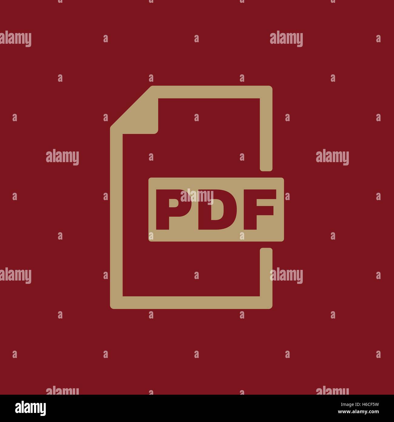 The PDF icon. File format symbol. Flat Vector illustration Stock Vector ...