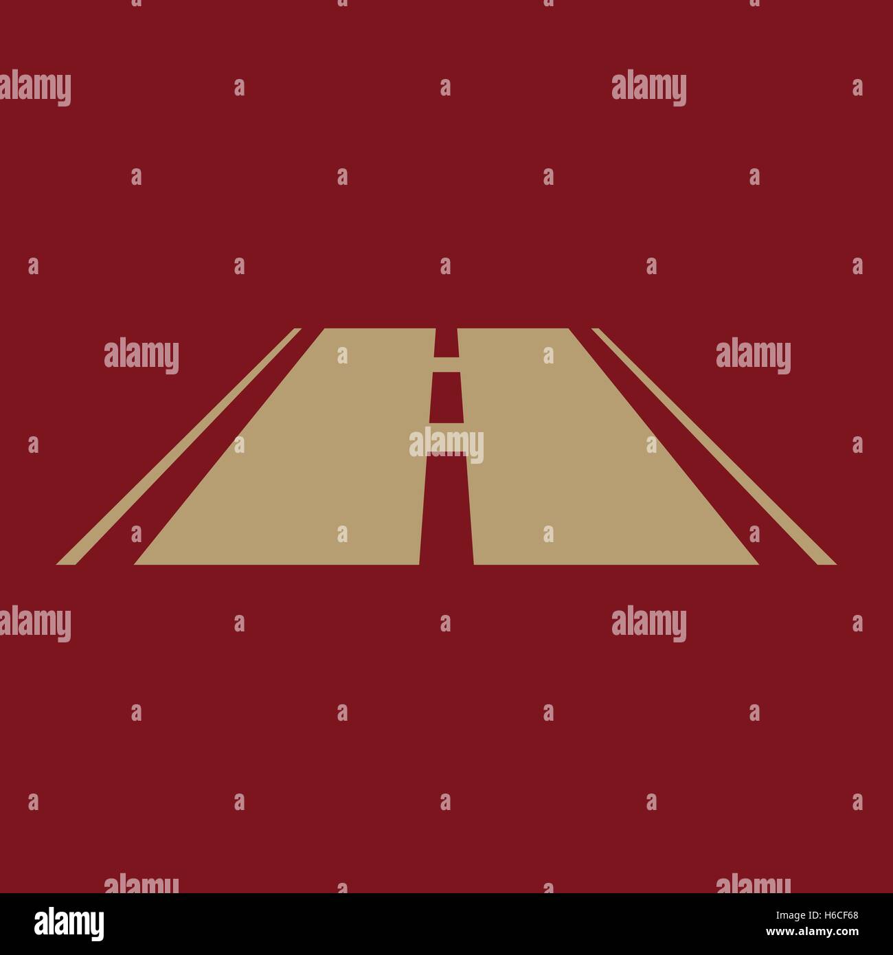 The road icon. Highway symbol. Flat Vector illustration Stock Vector ...