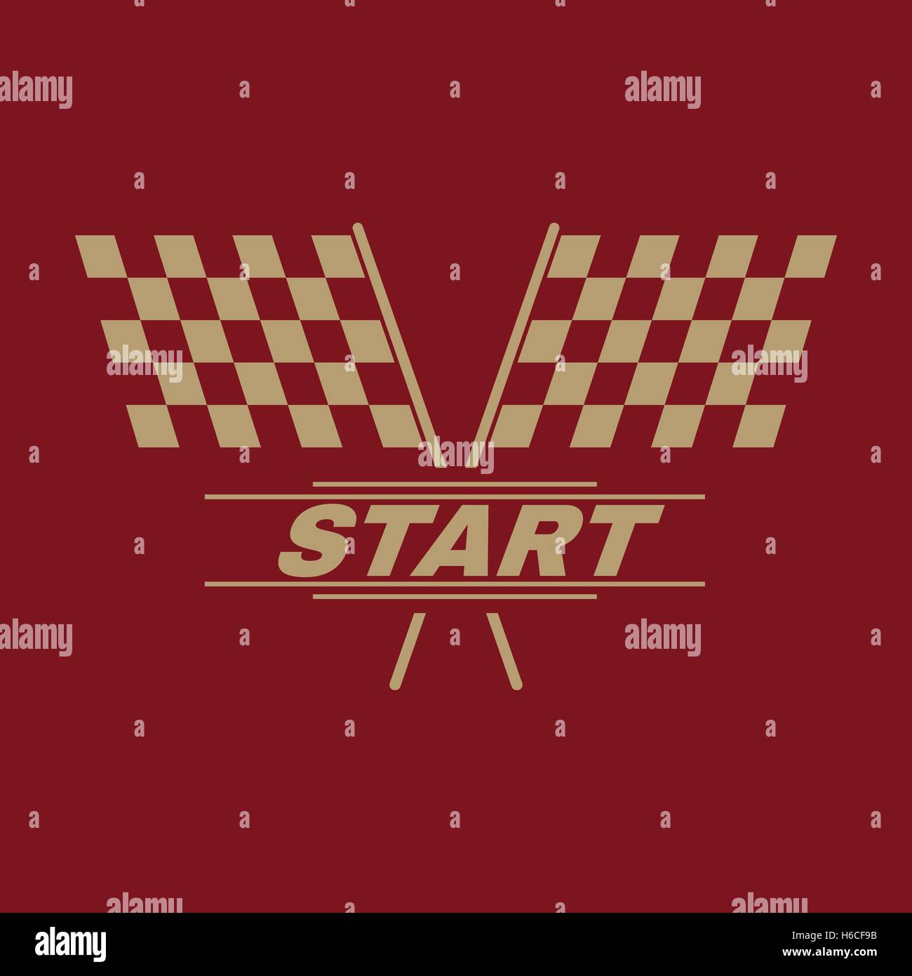 The start icon. Start symbol. Flat Vector illustration Stock Vector ...