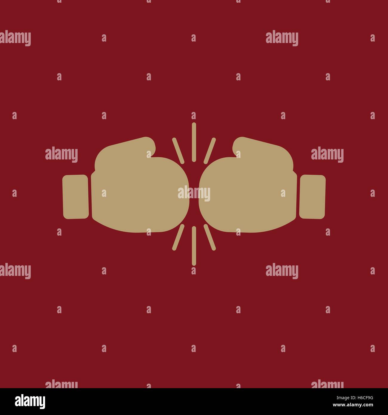 The boxing icon. Sport symbol. Flat Vector illustration Stock Vector ...