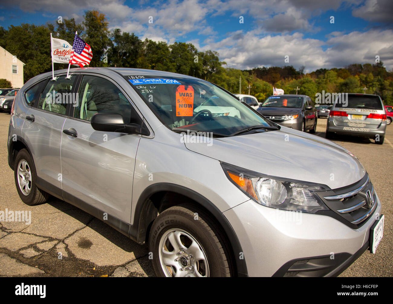 A used Honda for sale at a car dealer Stock Photo - Alamy
