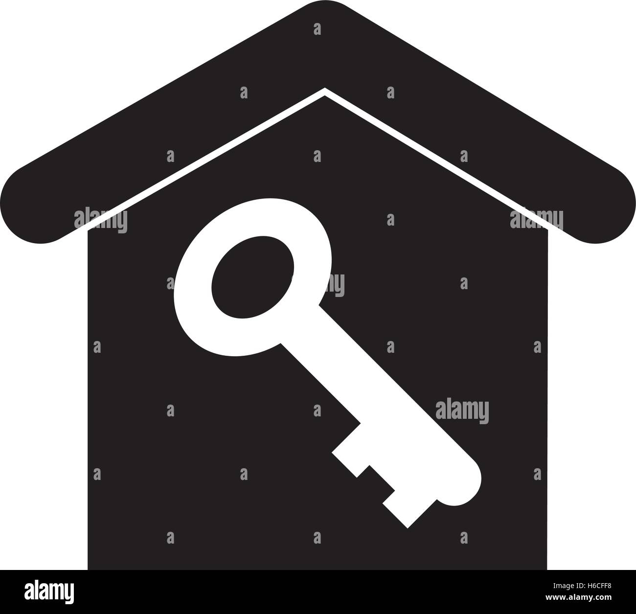 Isolated key inside house design Stock Vector Image & Art - Alamy