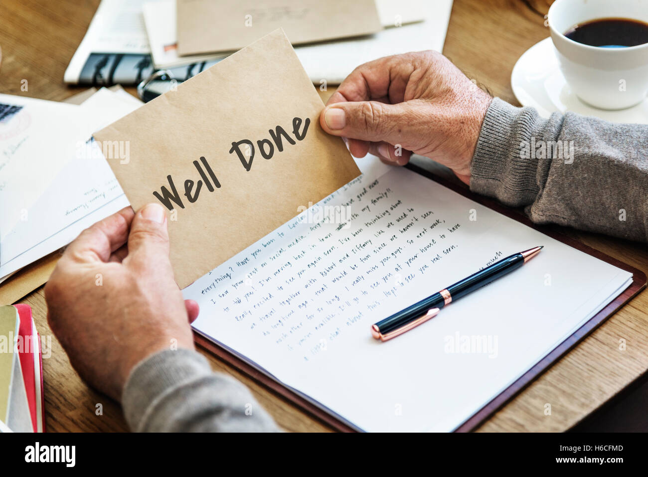 Well Done Congratulations Excellent Concept Stock Photo - Alamy