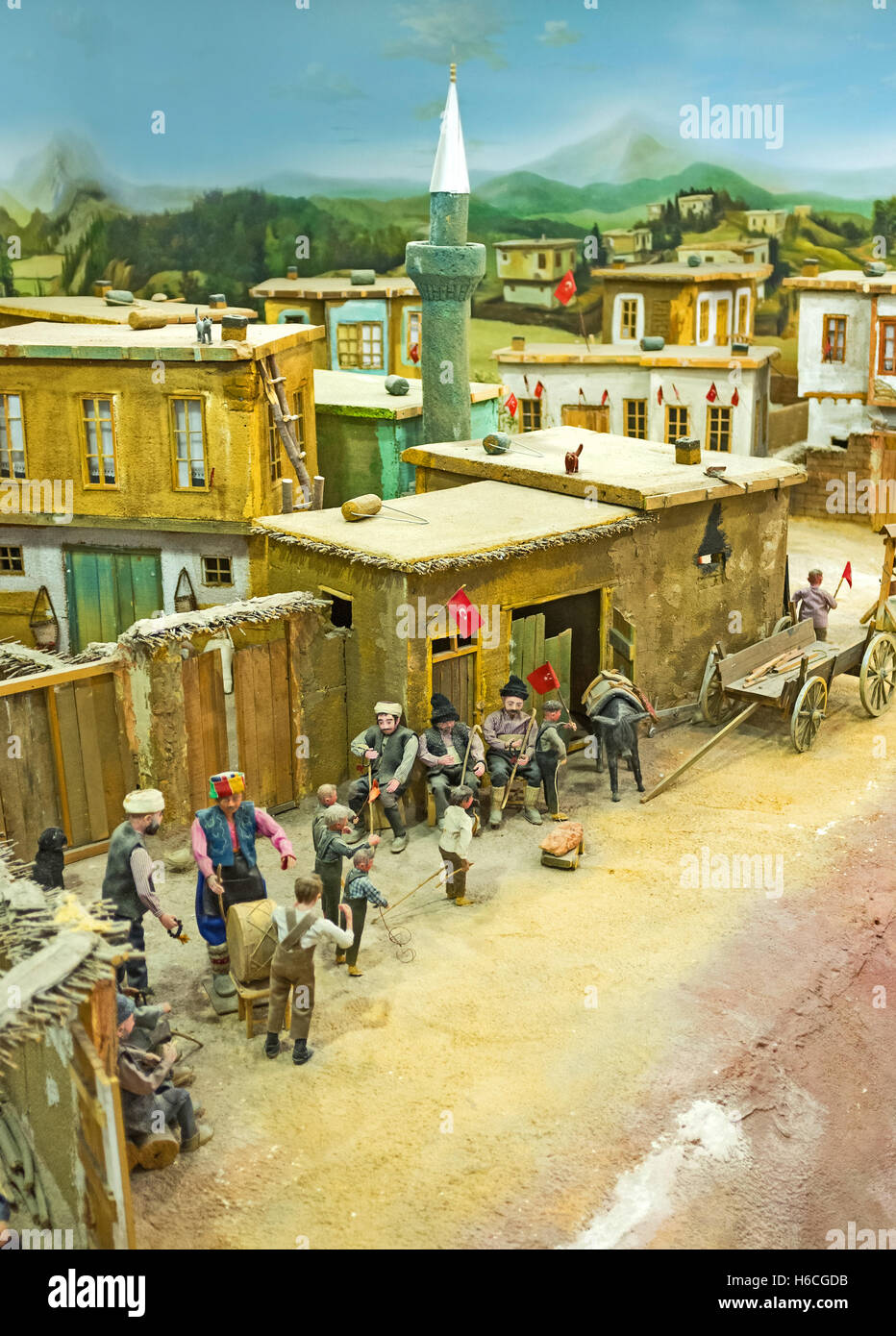 The diorama of the War of Independence and interesting scenes of rural ...