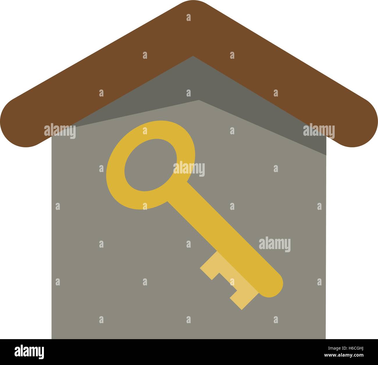 Isolated key inside house design Stock Vector Image & Art - Alamy