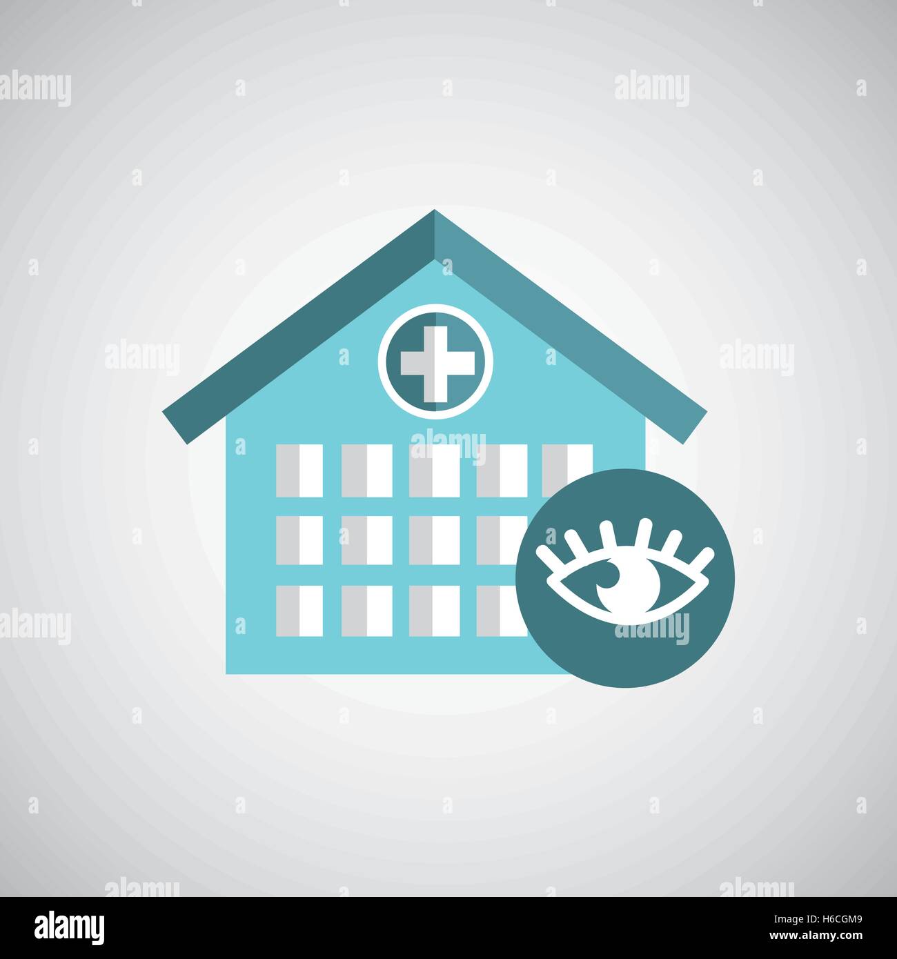 eye healthy care hospital building icon Stock Vector Image & Art - Alamy