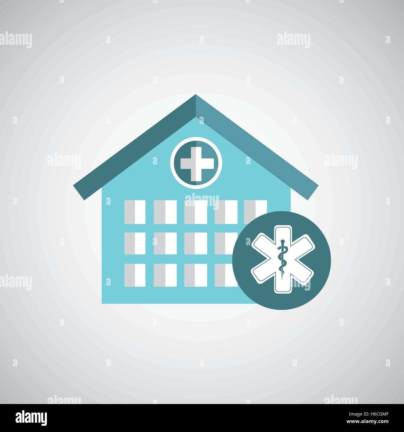 medicine sign hospital building icon Stock Vector Image & Art - Alamy