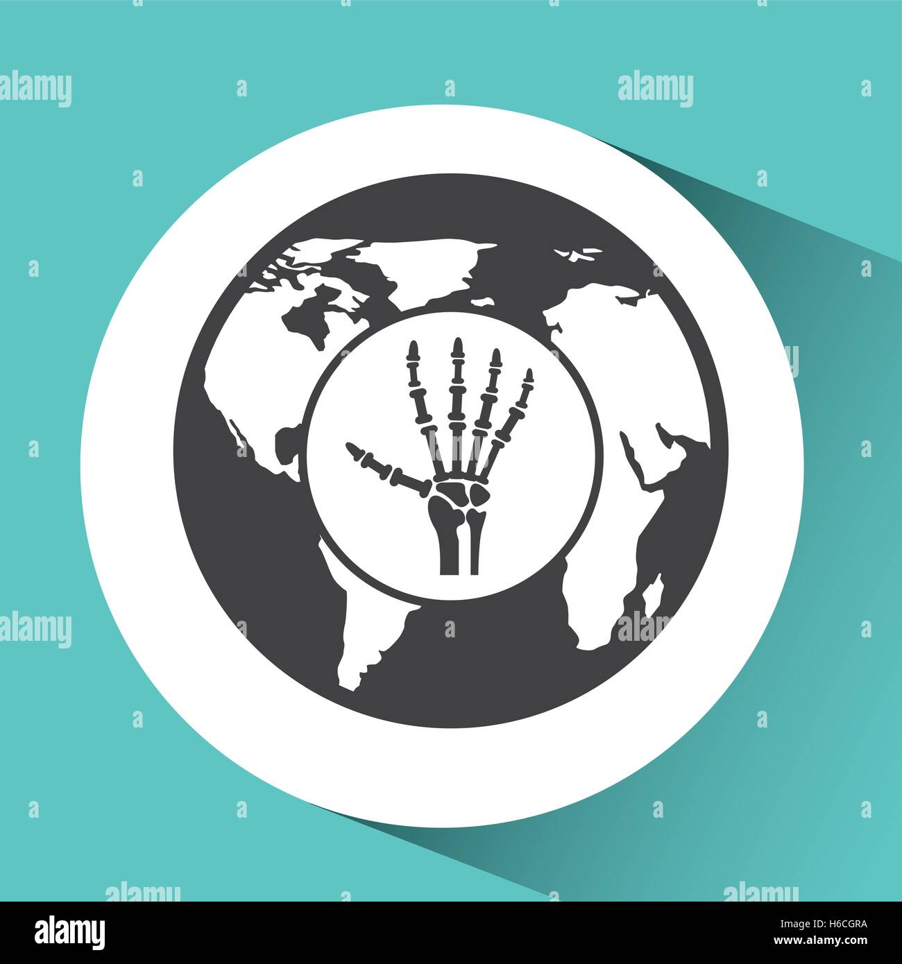 symbol x-ray hand medical icon Stock Vector Image & Art - Alamy