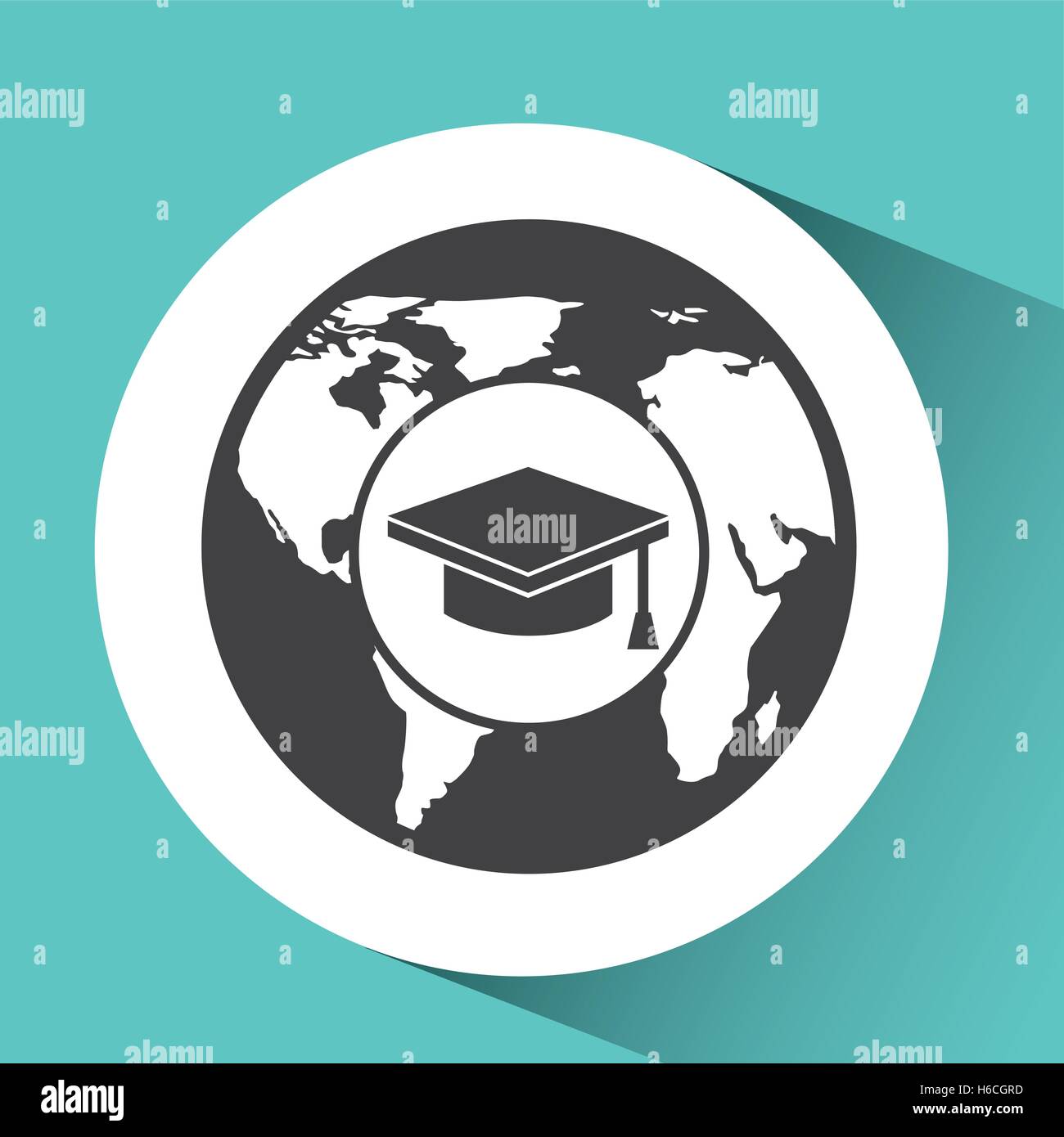 symbol graduation study cap icon Stock Vector Image & Art - Alamy