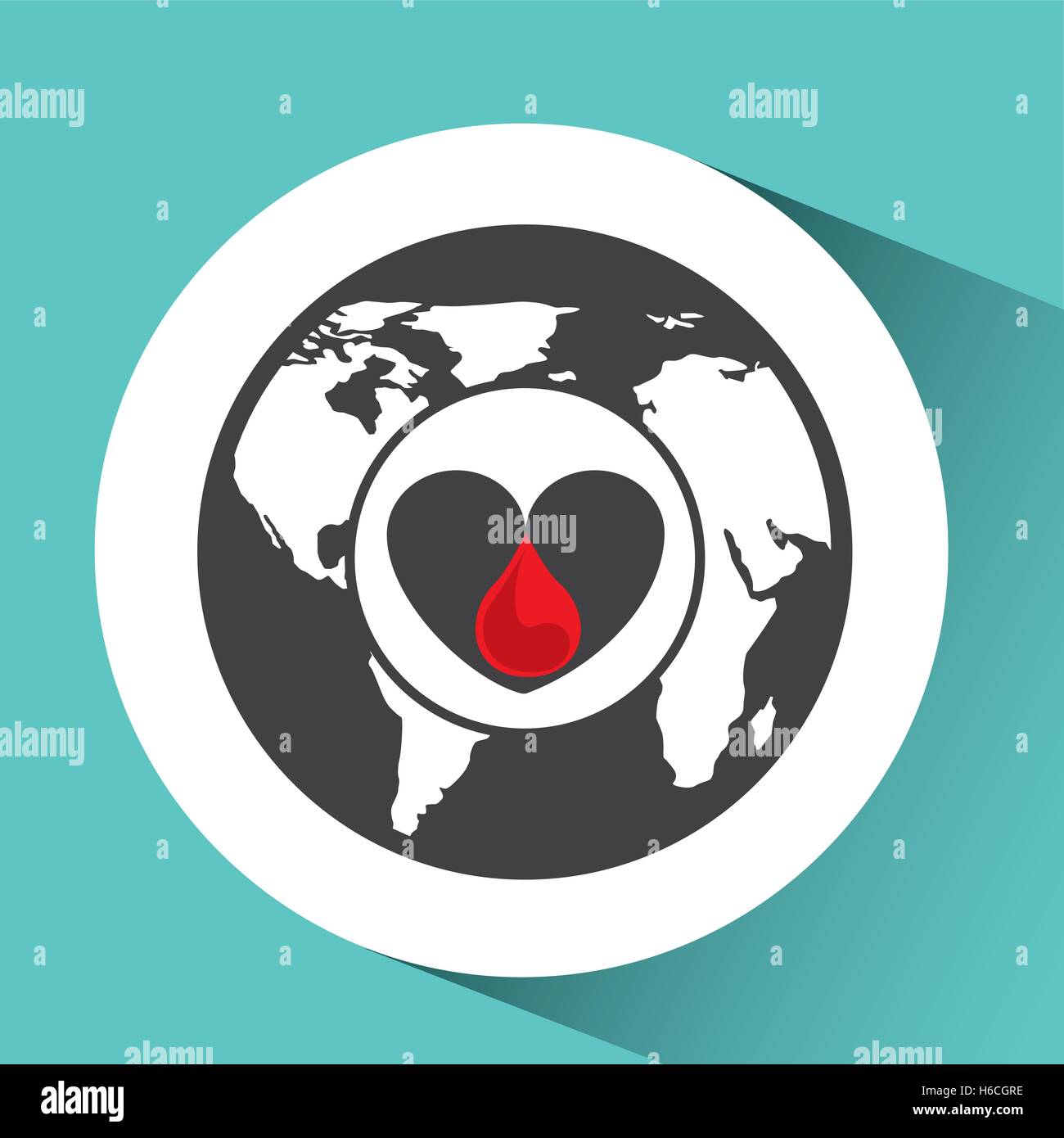 sign donation blood heart donor icon Stock Vector Image & Art - Alamy