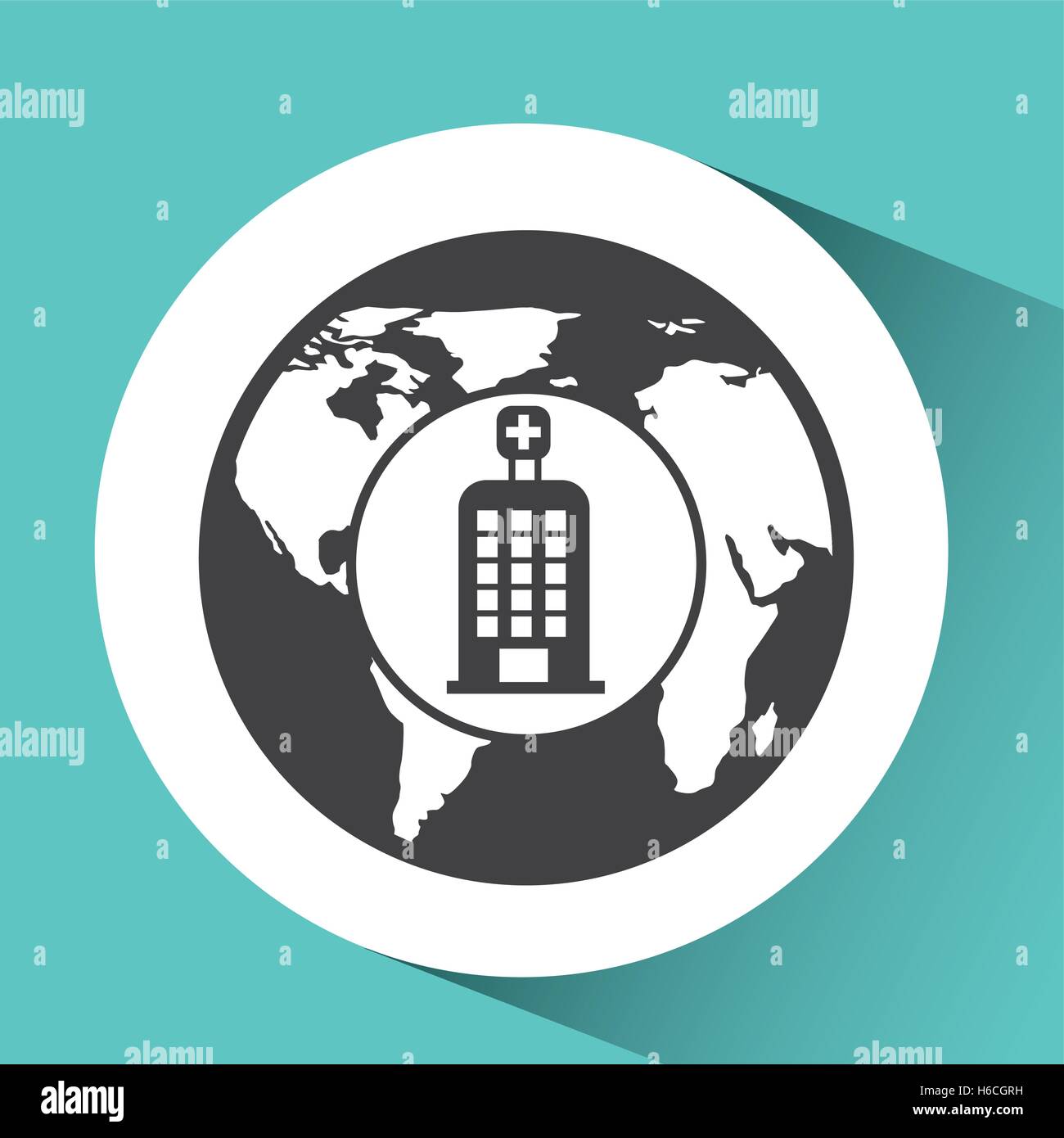sign hospital building medical icon Stock Vector Image & Art - Alamy