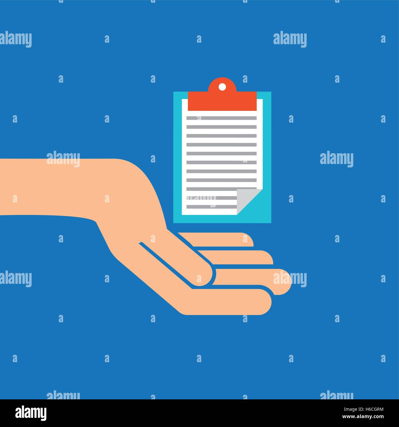 hands clipboard checklist report icon Stock Vector Image & Art - Alamy