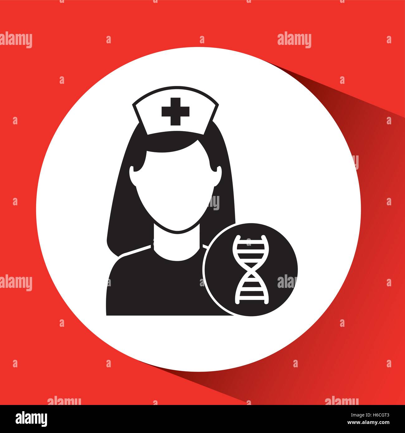 DNA science hospital building icon medicine Stock Vector Image & Art ...