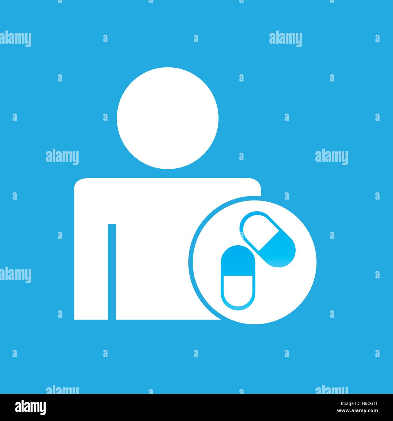 silhouette man capsule medication graphic Stock Vector Image & Art - Alamy