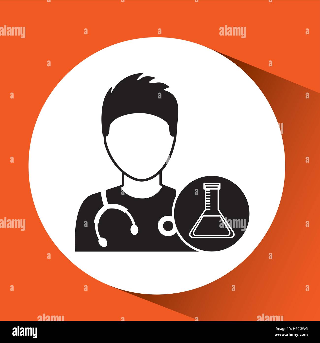 nurse character test tube science chemical esign Stock Vector Image ...