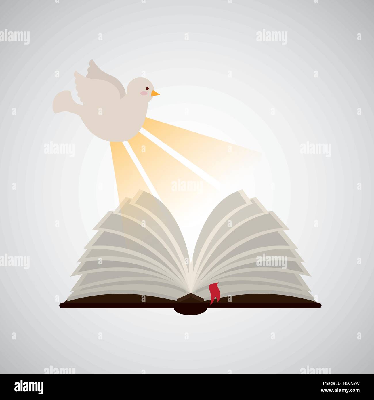 holy spirit open bible icon religion design Stock Vector Image & Art ...