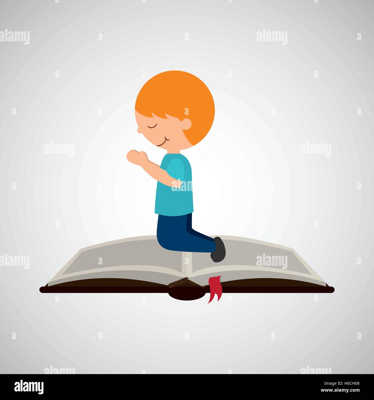 cute boy blessed on bible desing icon Stock Vector Image & Art - Alamy