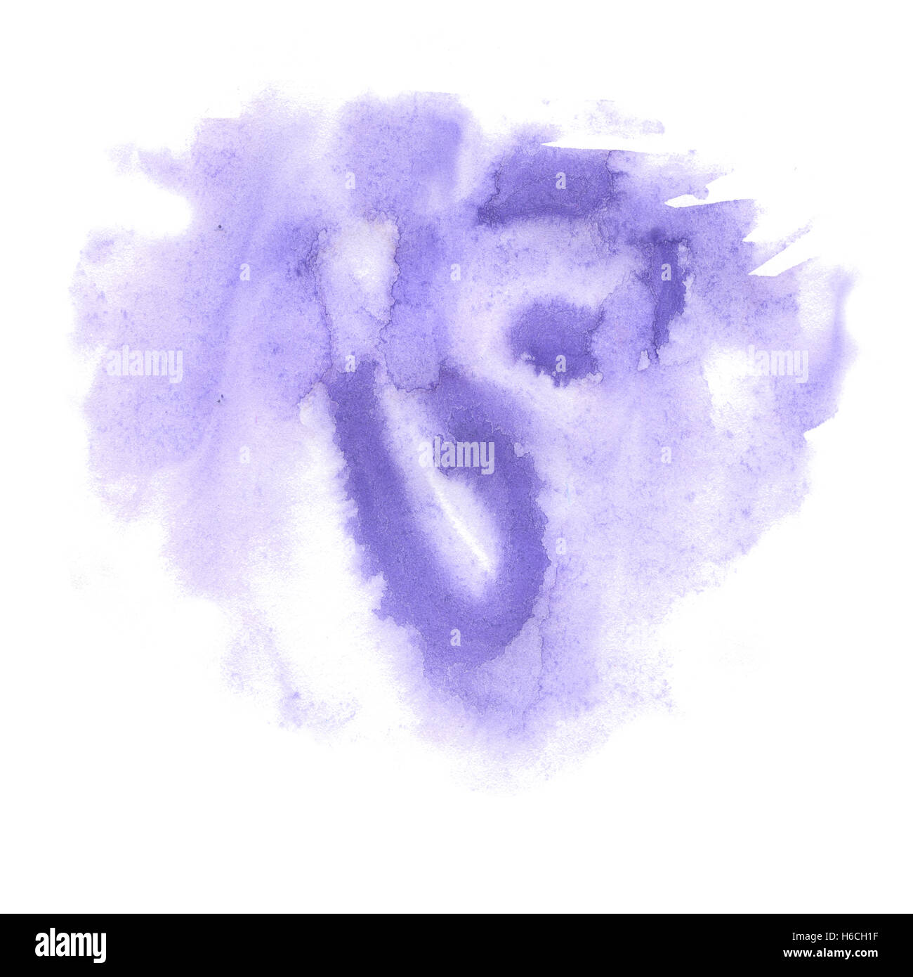 watercolor splash. watercolor abstract purple drop isolated blot for ...