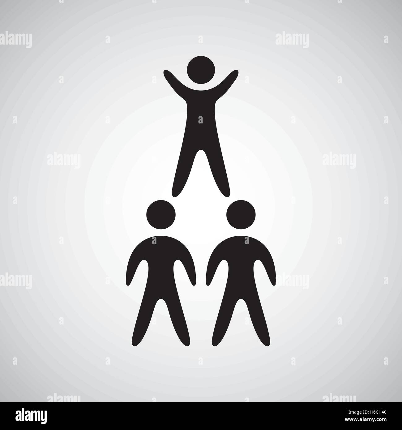 silhouete men pyramid persons design Stock Vector Image & Art - Alamy