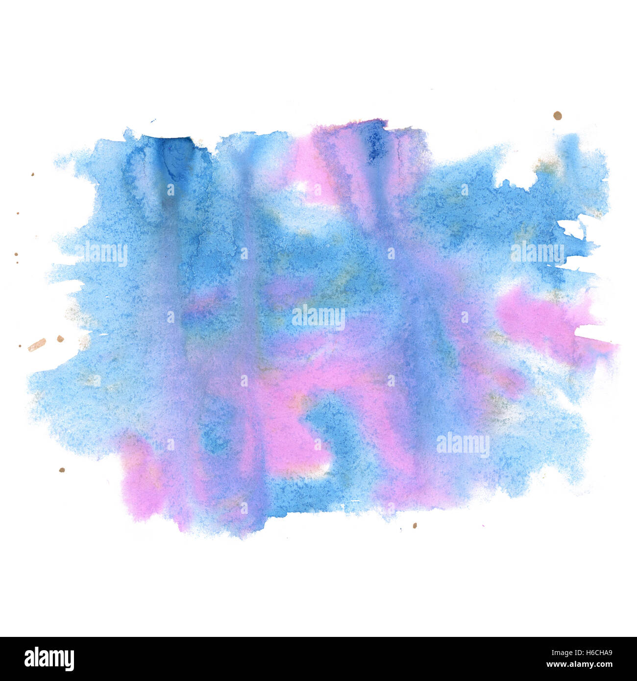 abstract watercolor splash blue pink. watercolor drop isolated blot for ...