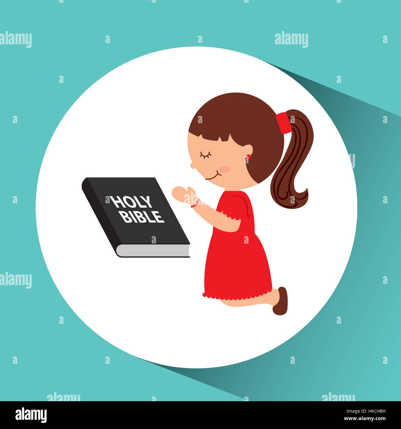 cute girl blessed bible graphic Stock Vector Image & Art - Alamy