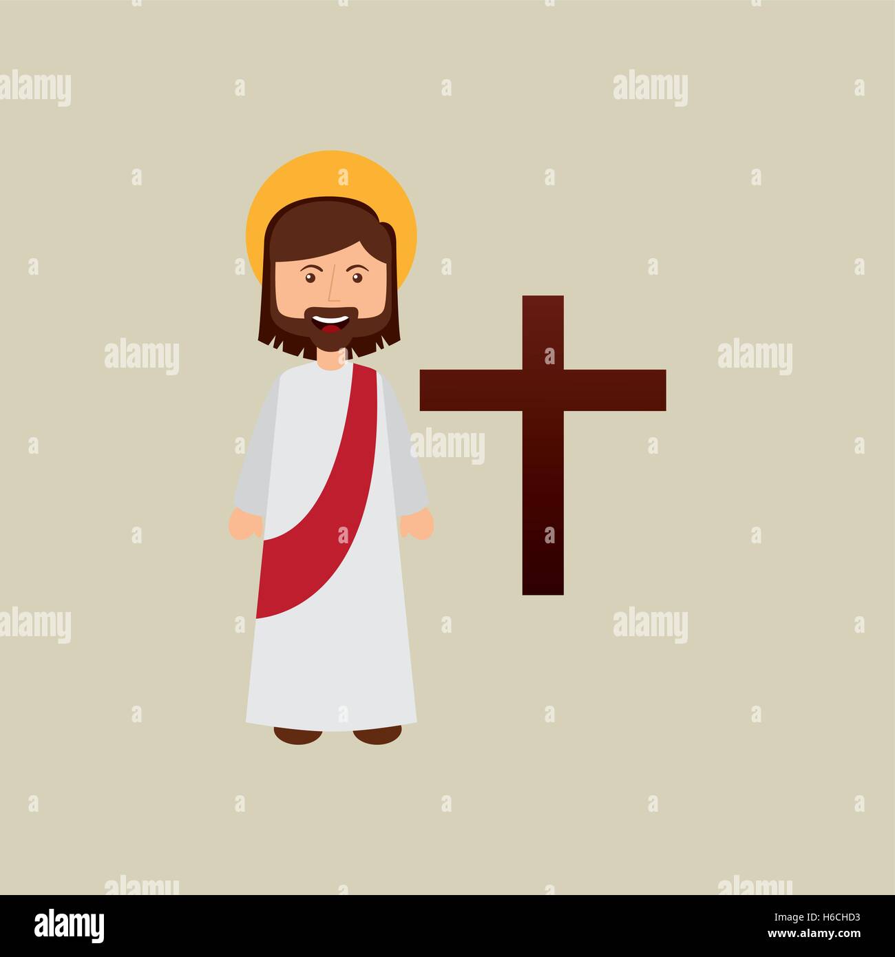 jesus christ happy with bible design Stock Vector Image & Art - Alamy