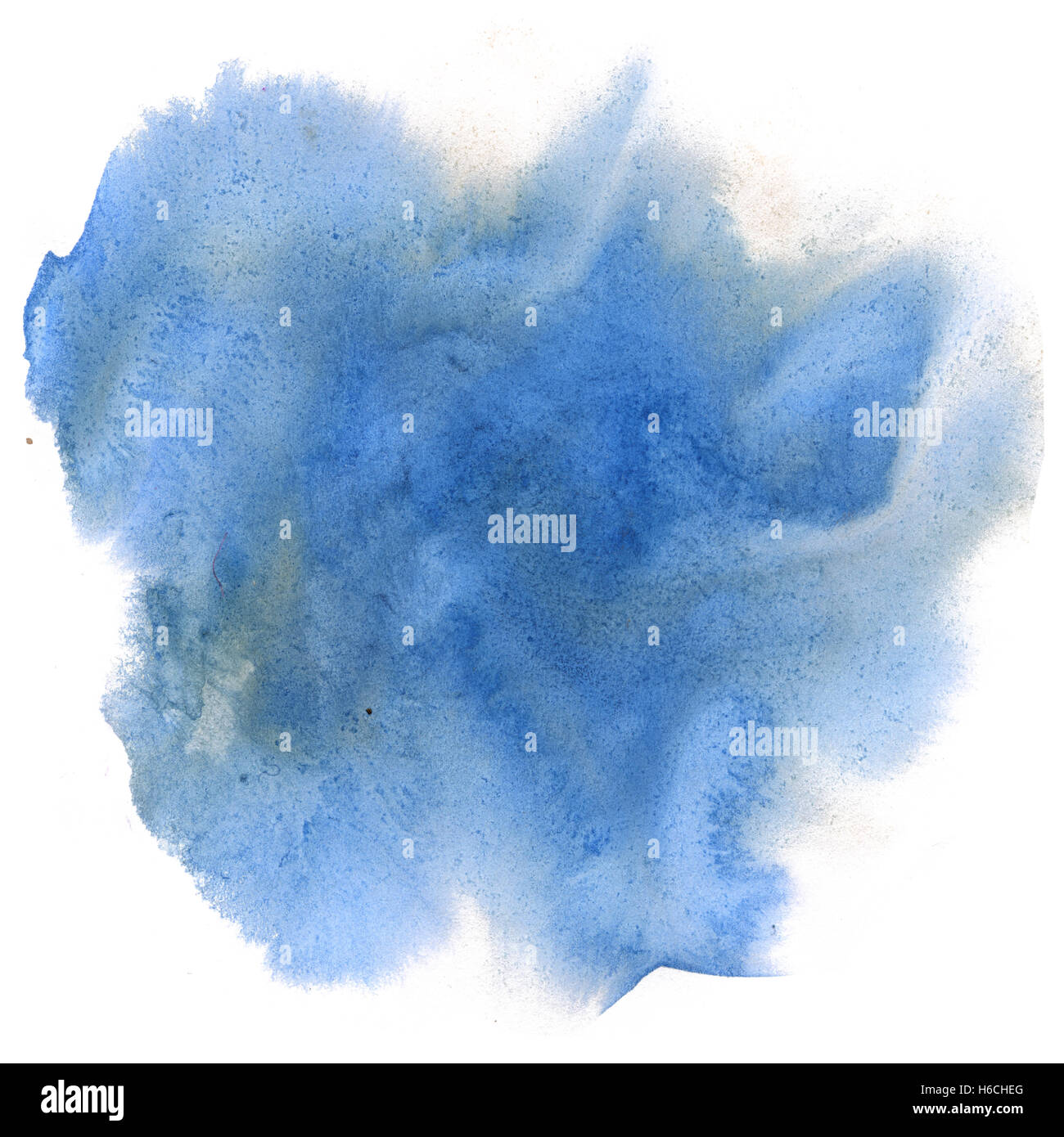blue watercolor splash. watercolor abstract drop isolated blot for your ...